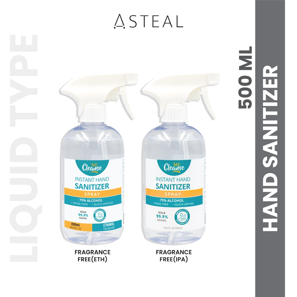 Cleanse360 Super Mist Hand Sanitizer 75% Alcohol [Liquid / Spray- 500ml ...