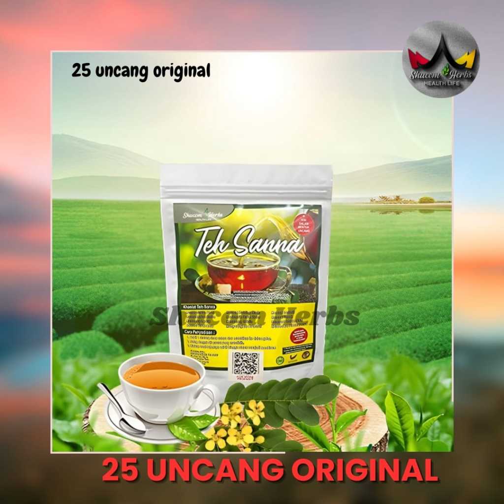 (Shucom Herbs) 25 + (5 FREE) Uncang Teh Sanna Original Tea Senna ...