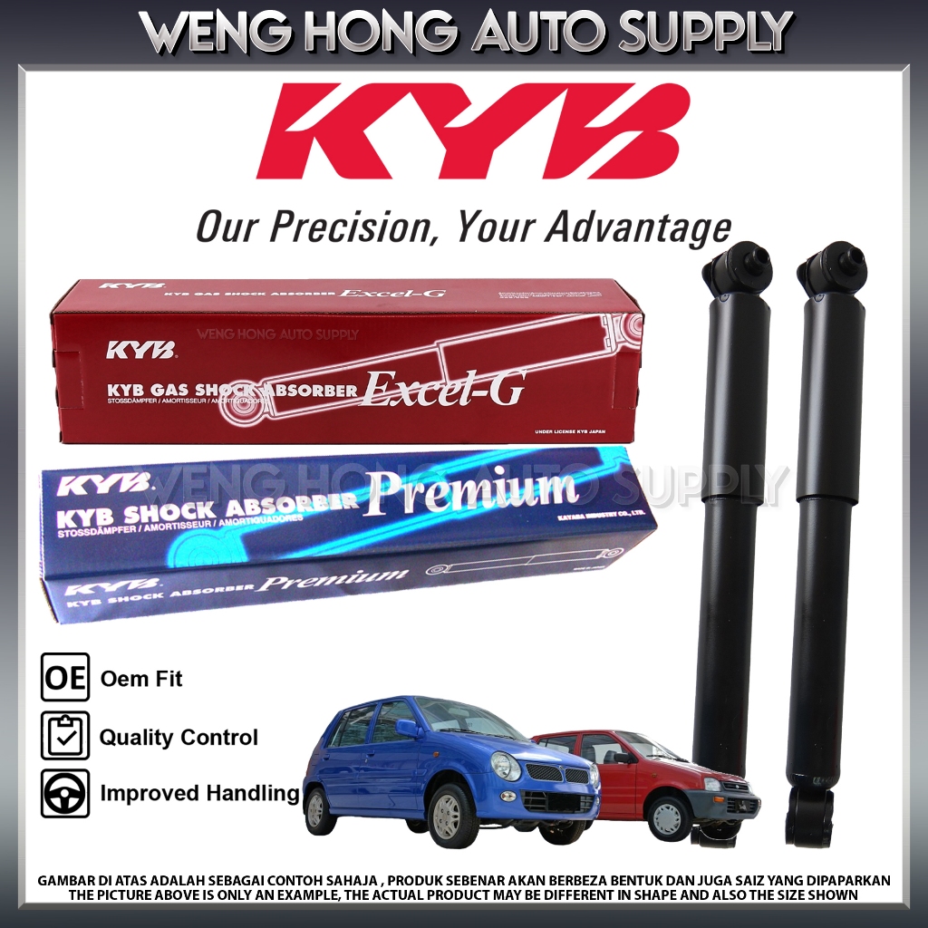 [ Kayaba ] Perodua Kancil Rear Shock Absorber KYB Excel-G ( Gas ) / Premium ( Oil ) | Shopee ...