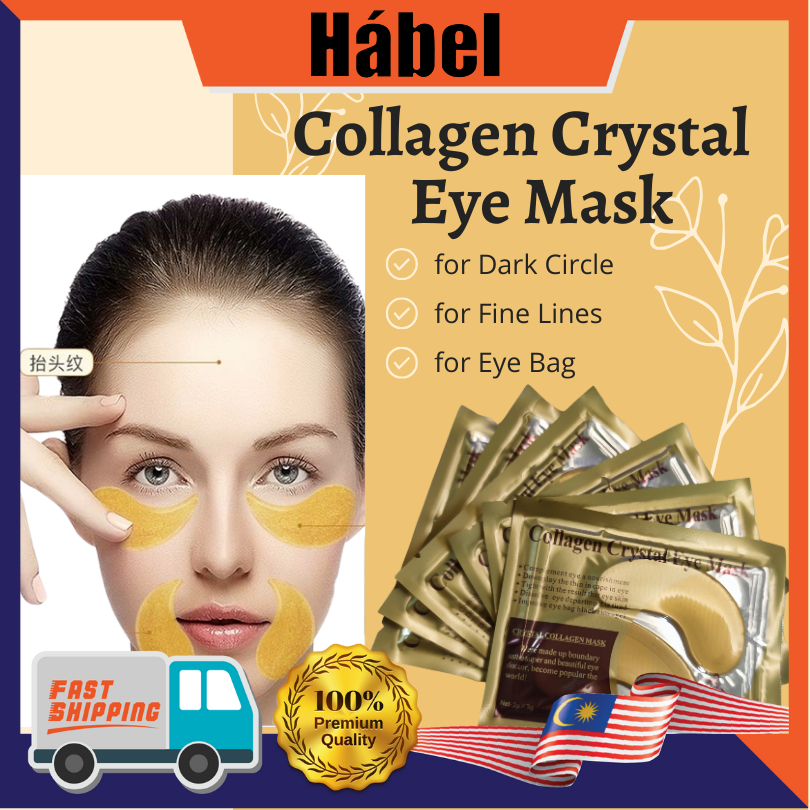 [ready Stock Clearance] Gold Crystal Collagen Eye Mask Anti Aging