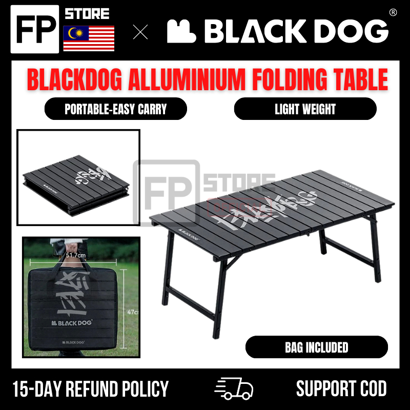 [ COD READY STOCK ] BLACKDOG Aluminum Foldable Table With Bag Folding ...