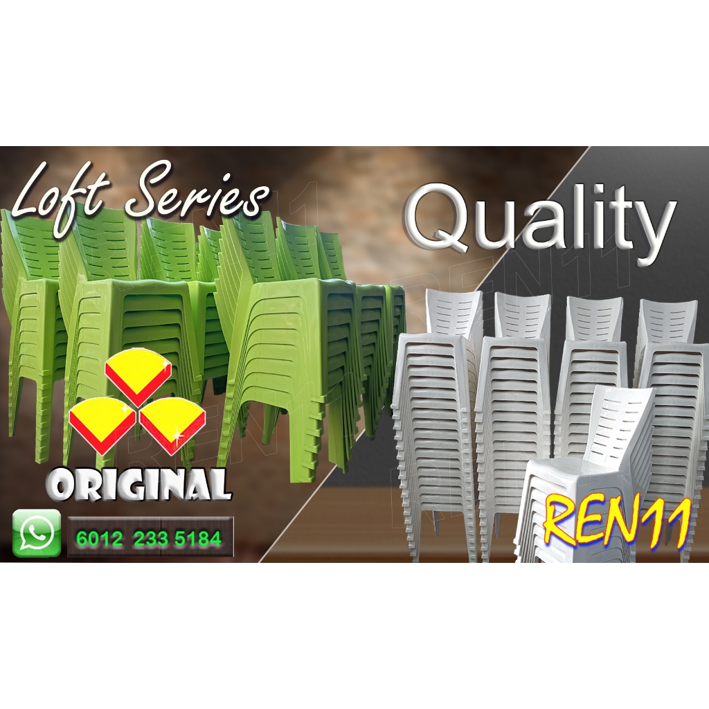 🔥Original🔥 3v EL701 Plastic Chair,Design Chair,kerusi makan ,Cafe Chair ...