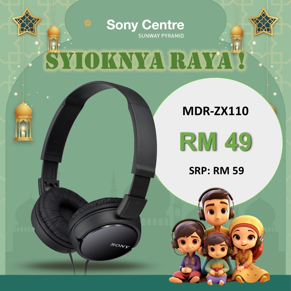 Sony MDR-ZX110 Headphones ZX110 | Shopee Malaysia