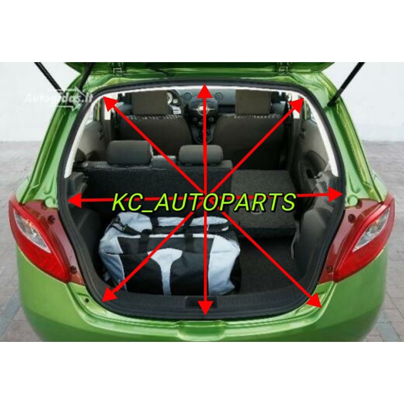Mazda 2 DE hatchback sedan 2009 - 2013 REAR BOOT BONNET RUBBER BELAKANG ...