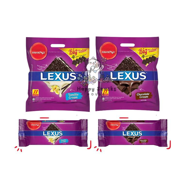 [418g] Munchy's Lexus Sandwich Biscuit Salted Chocolate Vanilla ...