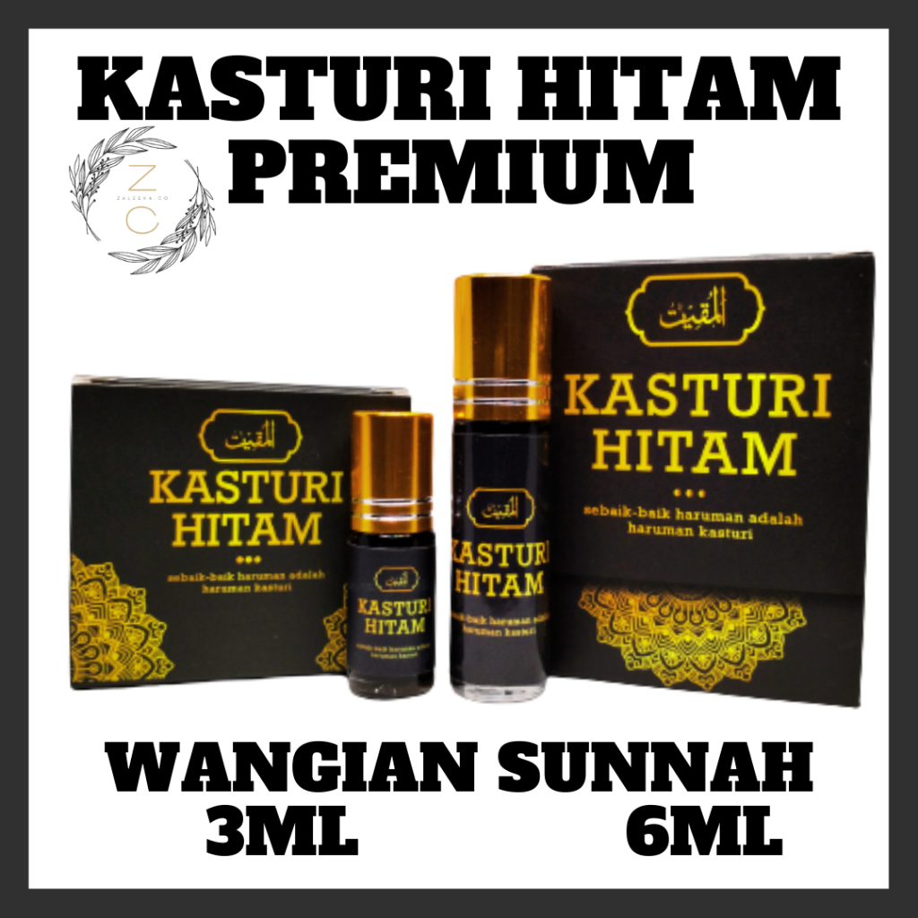 KASTURI HITAM PREMIUM MINYAK WANGI KASTURI HITAM ORIGINAL 3ML DAN 6ML ...