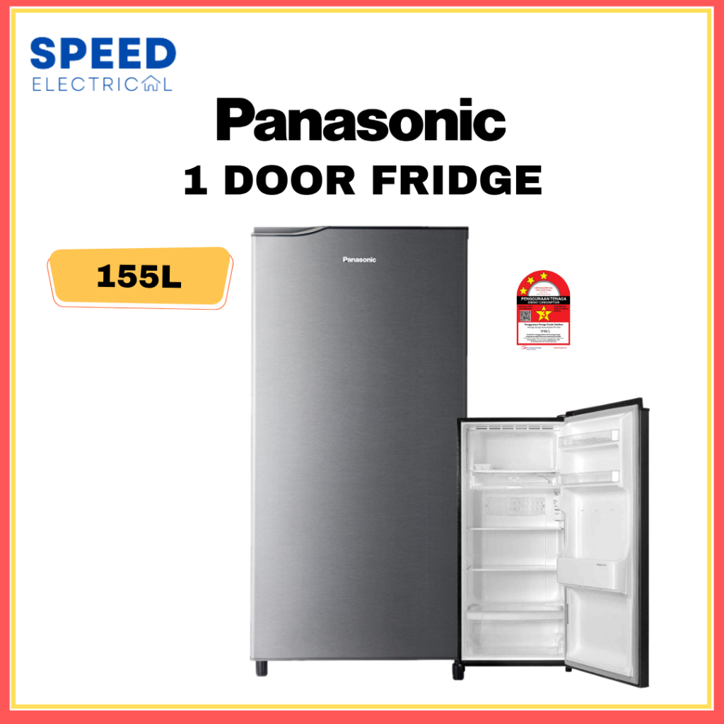[SABAH ONLY] PANASONIC 1 DOOR FRIDGE NR-AF166SSMY ICEBOX 1 PINTU 单门冰箱 | Shopee Malaysia