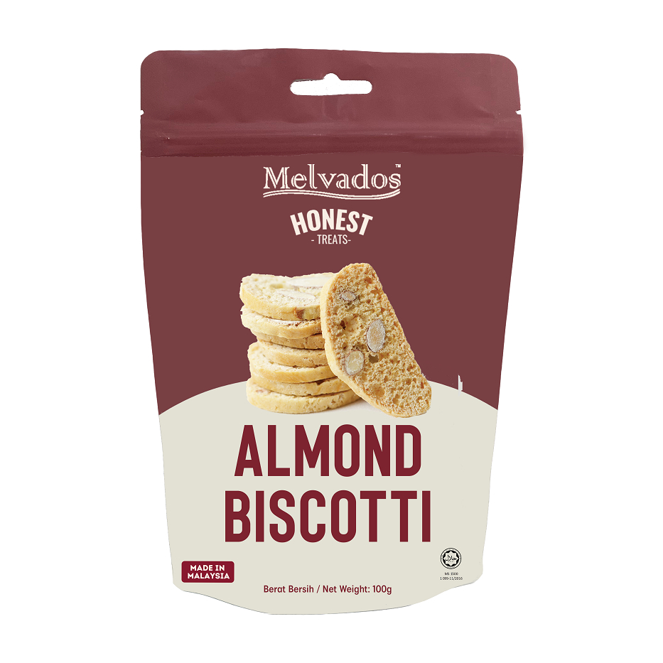 Melvados - Almond Biscotti (Biskut Kacang Badam) | Shopee Malaysia