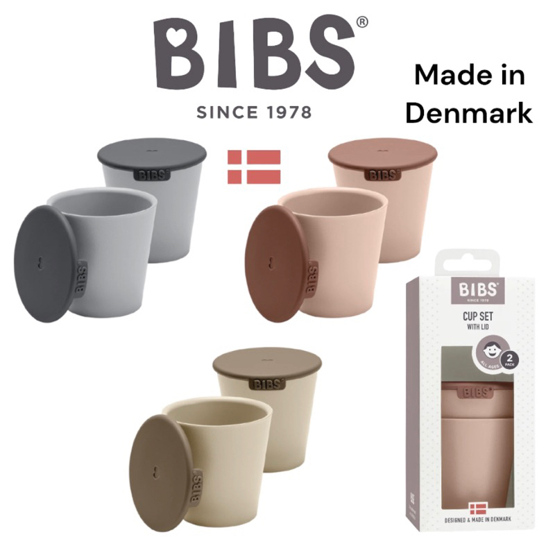 Bibs Baby Denmark Cup New with Lid Cawan Set Baby Gift (Made in Denmark ...