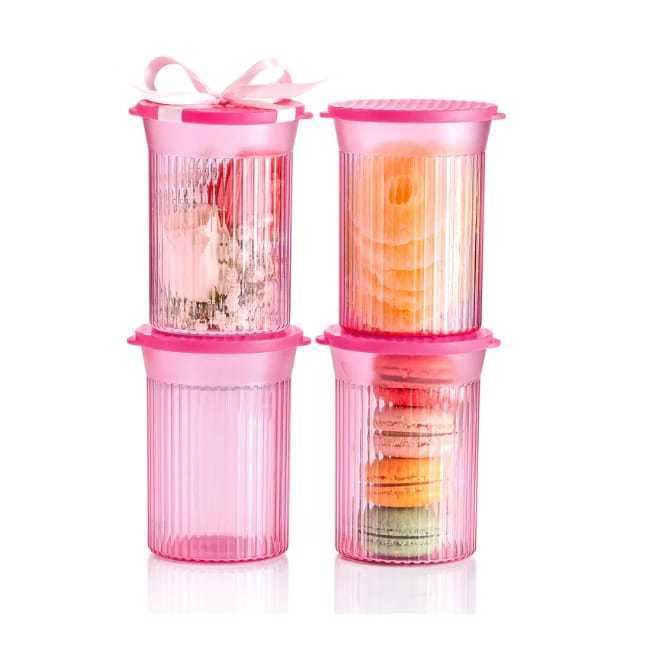 Tupperware Elegant Round Crystalline 630ml(Bekas Kuih Raya/Candy Jar ...