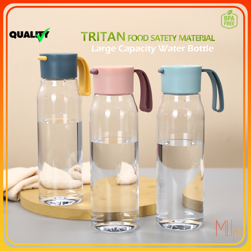 550ML Tritan BPA Free Sports Water Bottle Portable Silicone Handle Travel Outdoor Plastic Cup ...