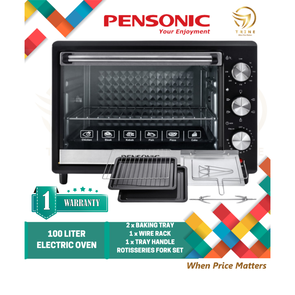 PENSONIC 100L SUPER LARGE ELECTRIC OVEN PEO-1111 / MORGAN 100L OVEN MEO ...