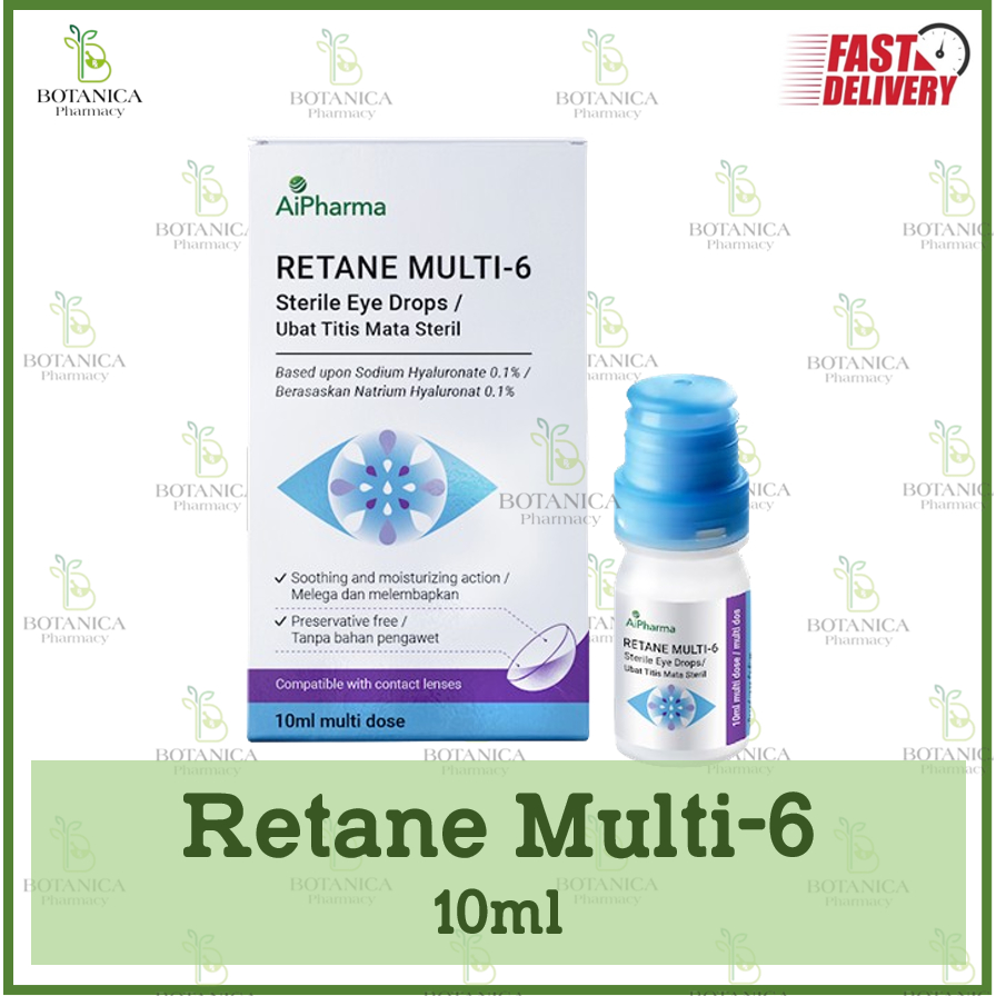 AiPharma Retane Sterile Eye Drop (30's) / Retane Multi - 6 (10ml ...