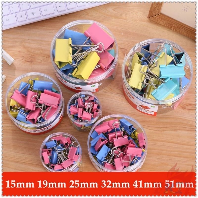 📚 Stationery - Binder Clips 📚 15mm 19mm 25mm 32mm 41mm Binder Clips ...