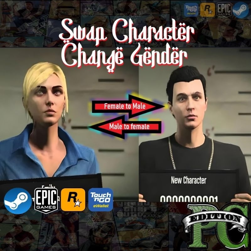 5 CHARACTER / SWAP CHARACTER / NO LOST DATA 17 | Shopee Malaysia