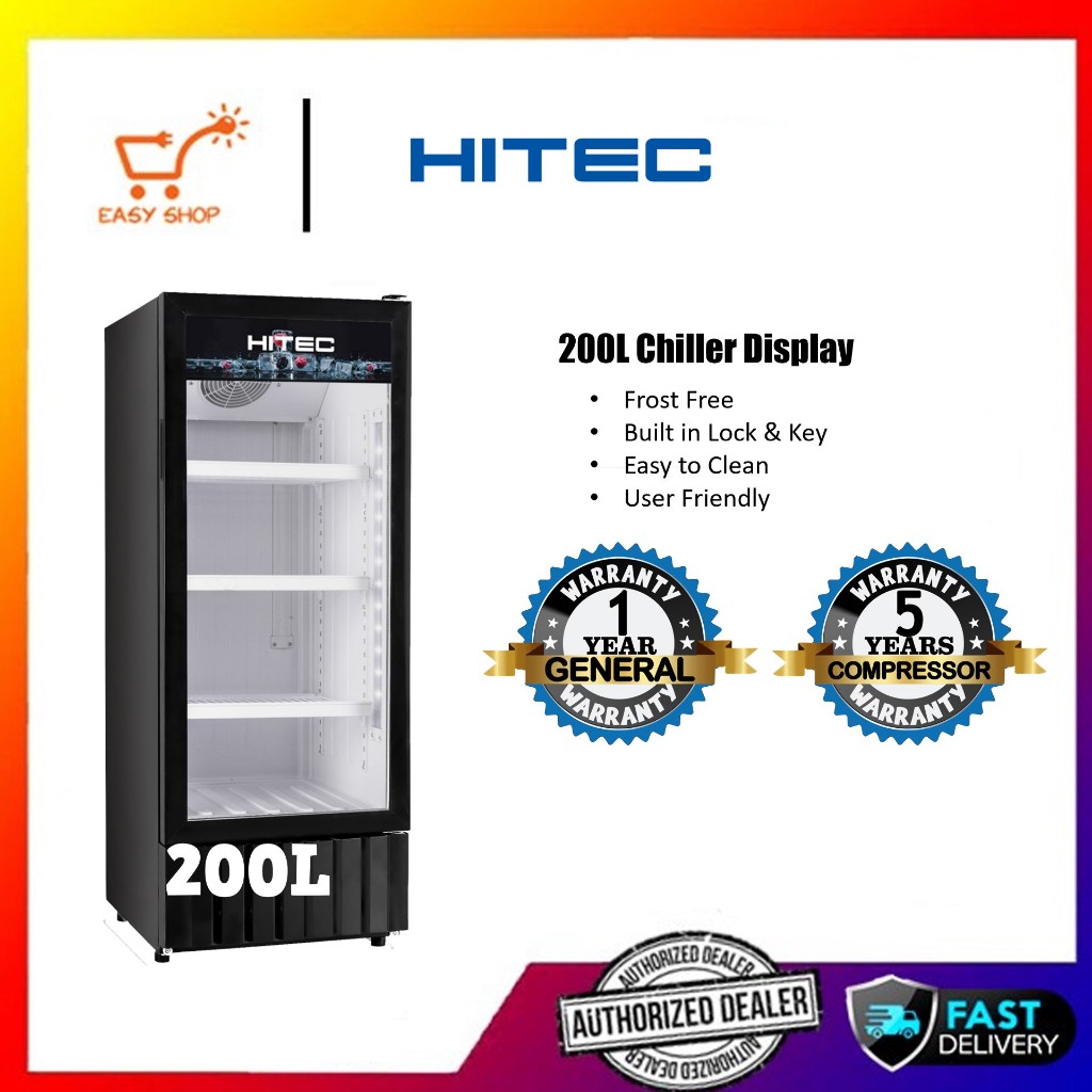 HITEC Chiller Display / Showcase 200L Frost Free HTC-220FFC | Shopee ...