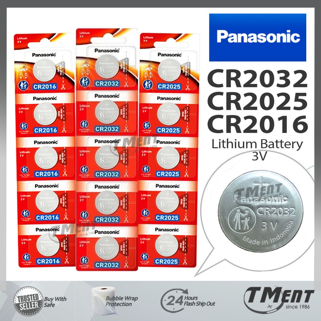 Panasonic CR2032 CR2025 CR2016 3V Genuine Lithium Battery cr 2032 cr ...