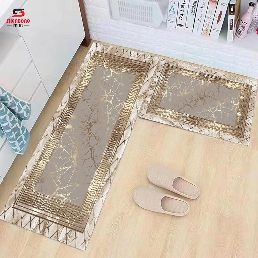 M (40*60 +40*120cm) 2 in 1 Crystal Velvet kitchen mat / Rugs / Floor ...