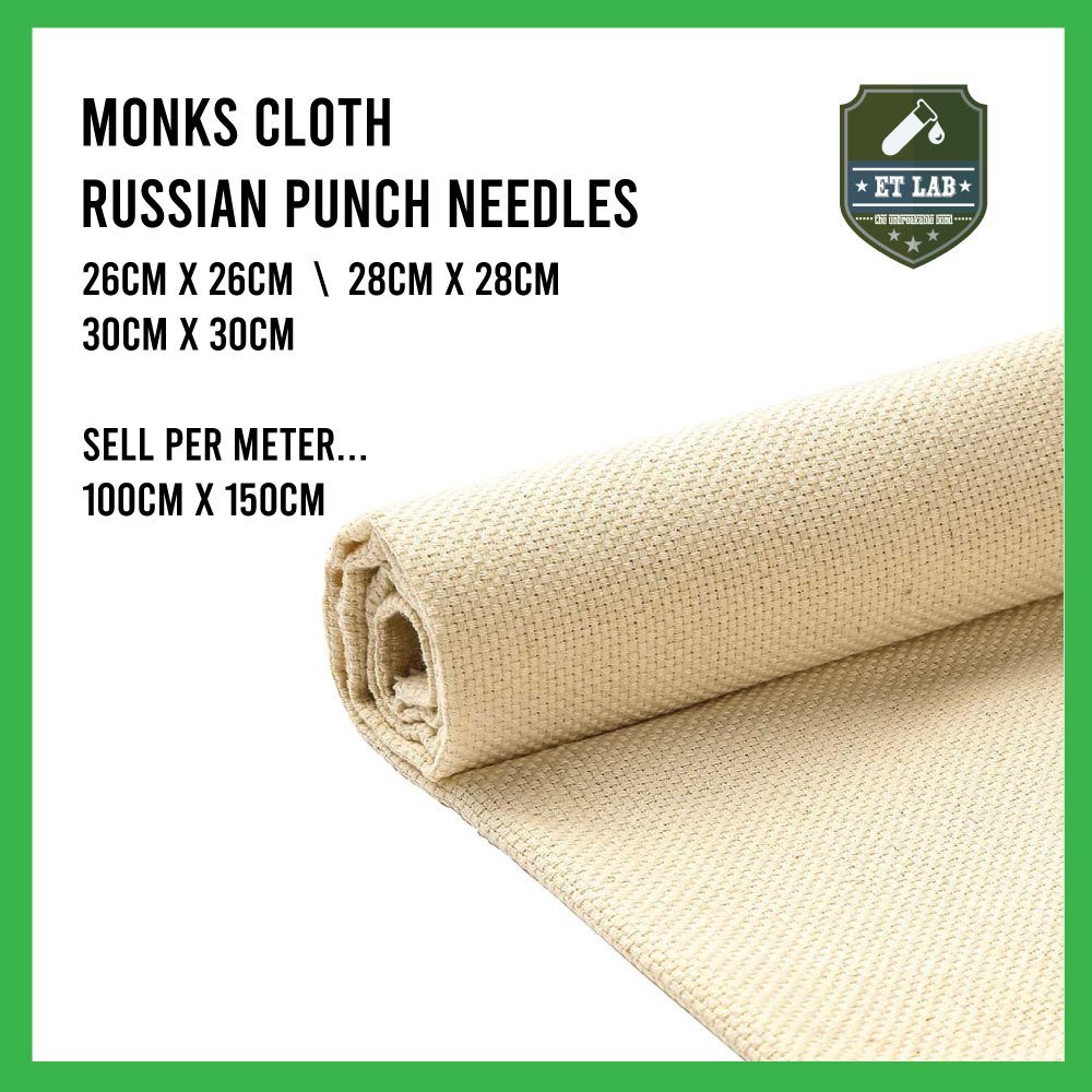 Monks Cloth Russian Punch Needle Embroidery | Fabric Rugs Hooking ...