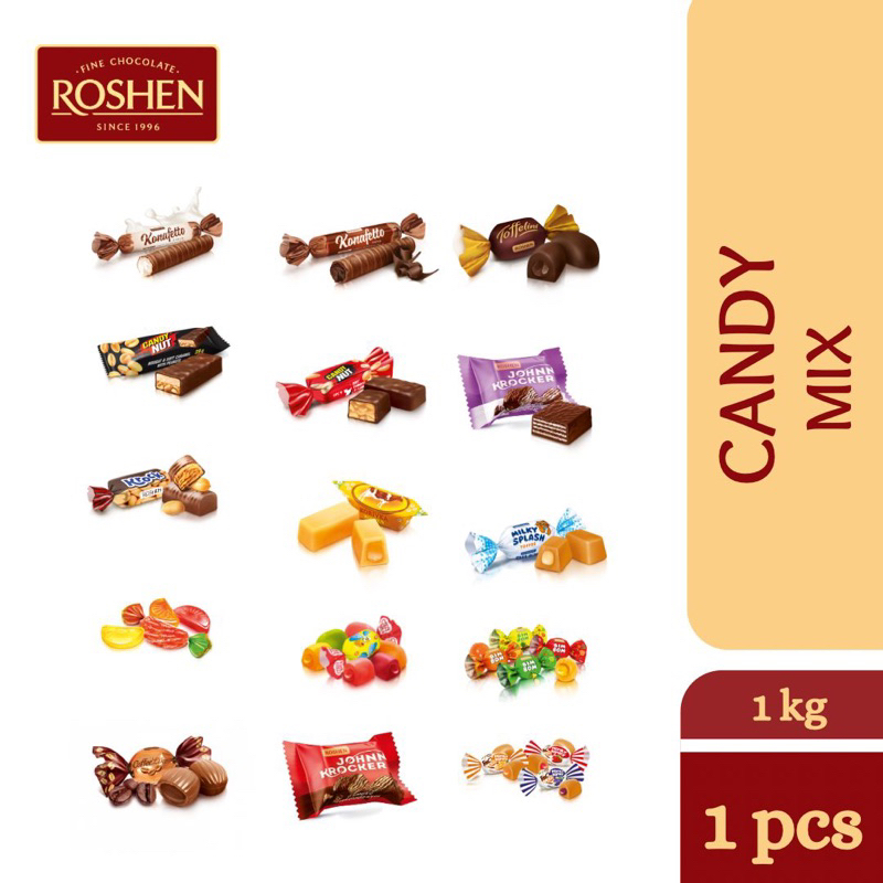ROSHEN Mix Chocolate Pack (1kg) Roshen coklat campur | Shopee Malaysia