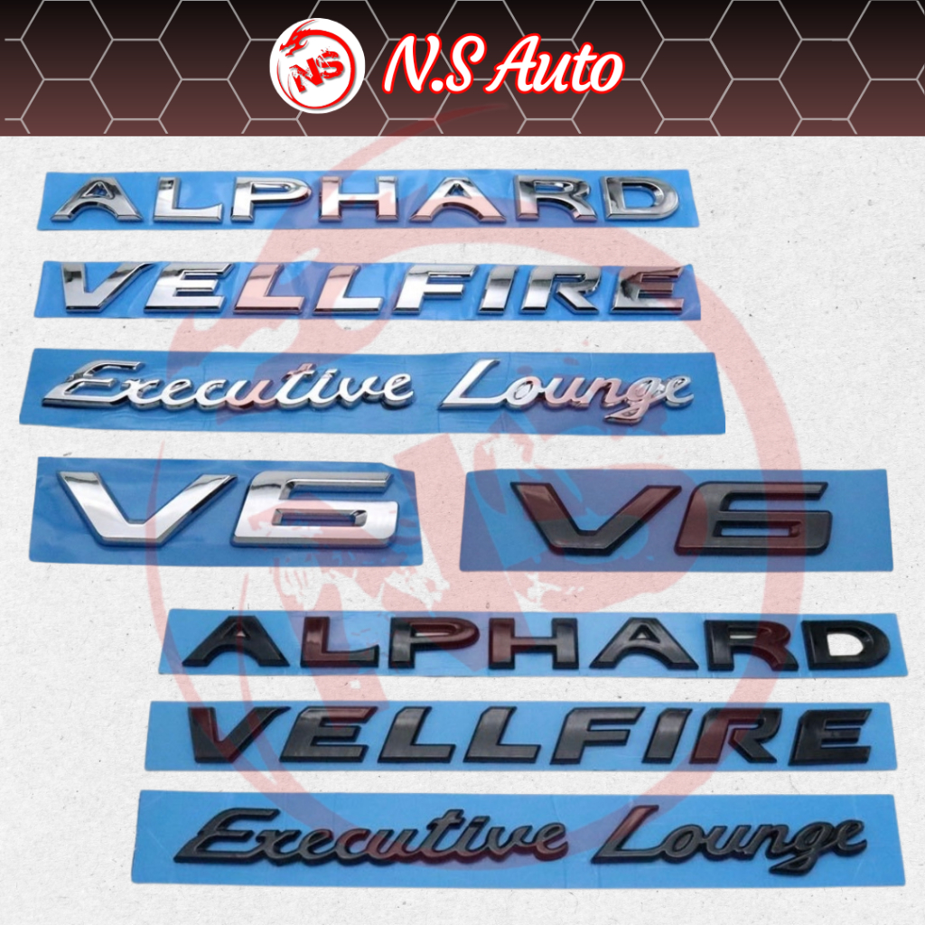 Toyota Emblem Vellfire// Alphard // Executive Lounge // V6 Chrome V6 ...