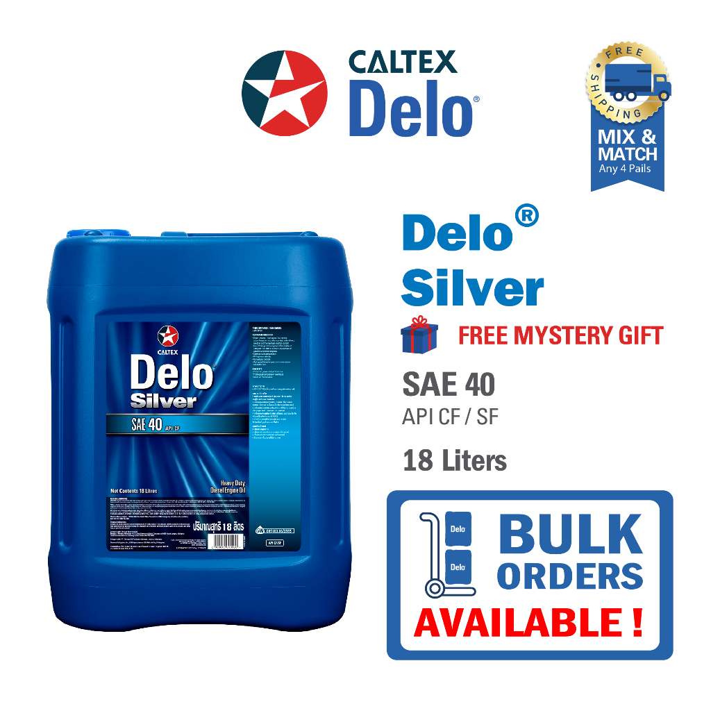 Delo Silver SAE 40 Heavy-Duty Monograde Diesel Engine Oil | Shopee Malaysia