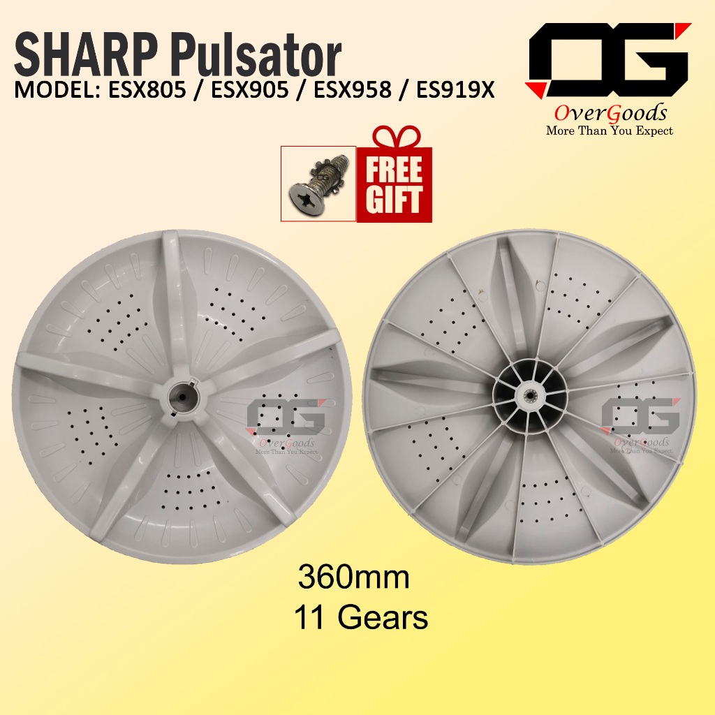 36cm ESX805 / ESX905 / ESX958 / ES919X SHARP Washing Machine Pulsator ...