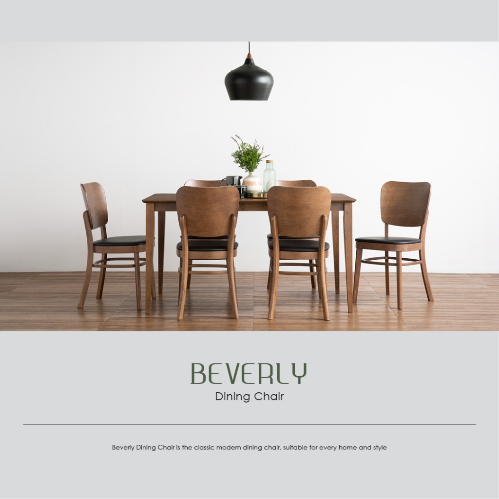 hinlim.com - BEVERLY Dining Chair (2pcs) / Kerusi Makan / Solid Wood ...