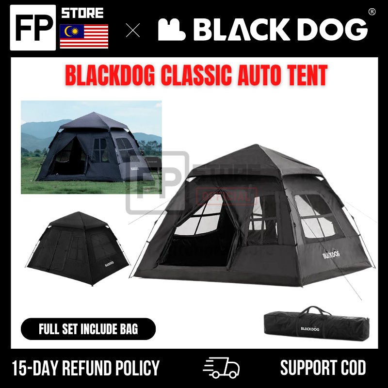 [ COD READY STOCK ] BLACKDOG Auto Tent WaterProof Rainproof khemah ...