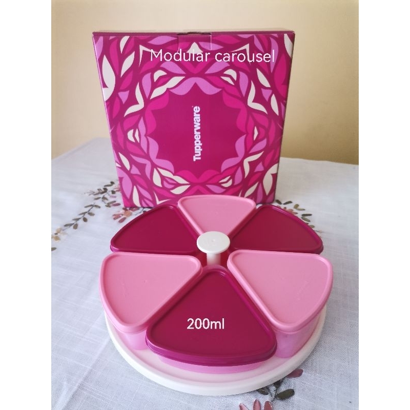 Tupperware modular carousel pink maroon | Shopee Malaysia