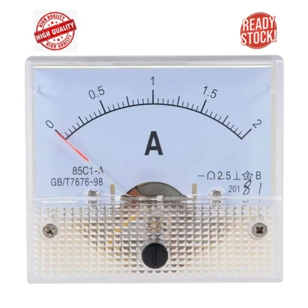 DC 85C1 -A Analog Current Meter Panel 85C1 2A Panel Meter Arus Analog ...