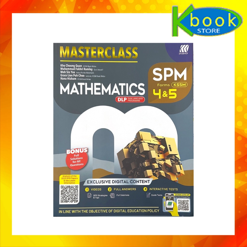 MASTERCLASS MATHEMATICS KSSM SPM FORM 4 & 5-RM 38.90 | Shopee Malaysia