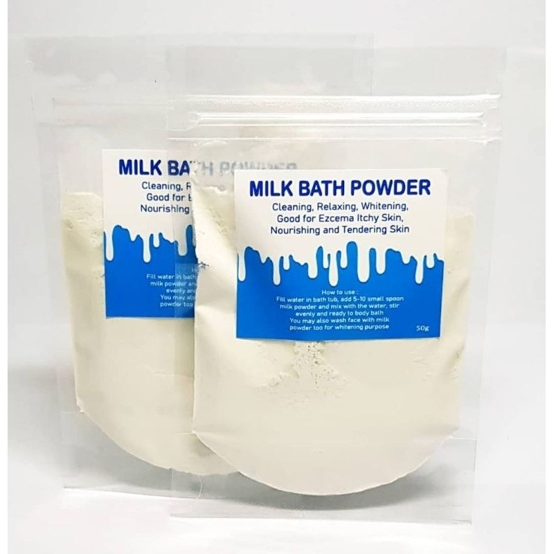 Milk Bath Powder 50g/ Pencerah/ Relaxation/ Remove Body Odor/ Sunburn ...