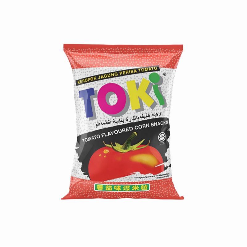 Toki Flavoured Corn Snacks / Toki Keropok Jagung Perisa Tomato 60g ...