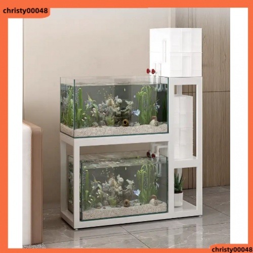 Multi story floor standing fish tank rack family living room aquarium ...