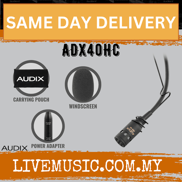 Audix ADX40HC Hypercardioid Overhead Condenser Microphone (ADX-40HC ...