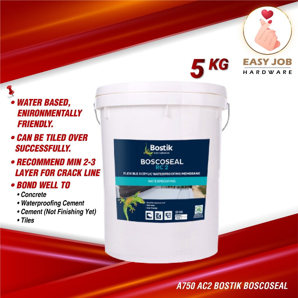 🔥 5kg A750 AC2 BOSTIK Waterproofing For Concrete Cat Kalis Air ...