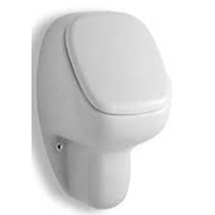 ROCA - URINETT BACK INLET URINAL WITH COVER, FRONTAL FIXING KIT, P-TRAP ...