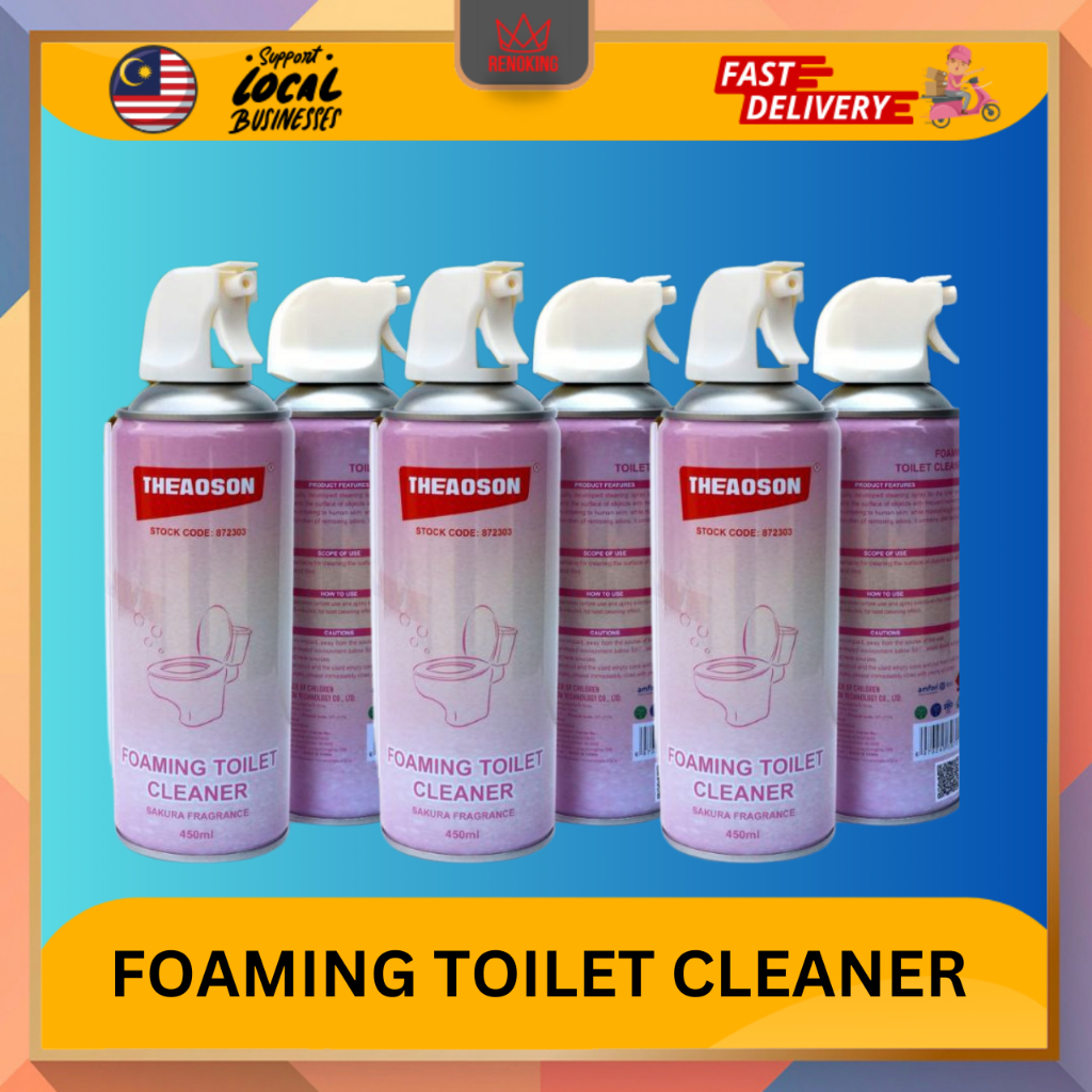 THEAOSON 450ml Sakura Fragrance Foaming Toilet Cleaner | Shopee Malaysia