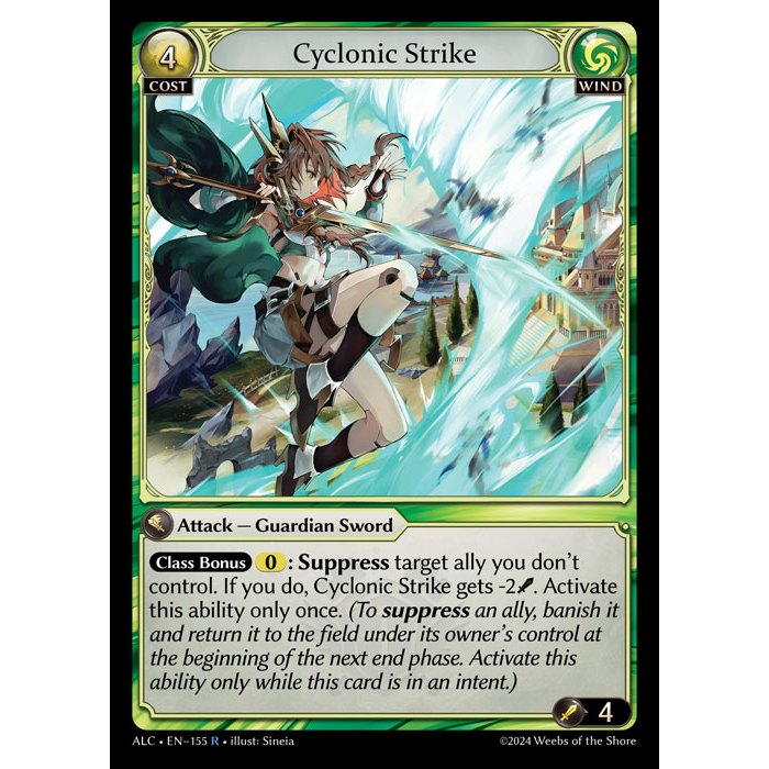 Grand Archive TCG Alchemical Revolution ALC • EN — 155 Cyclonic Strike Rare Non Foil | Shopee ...