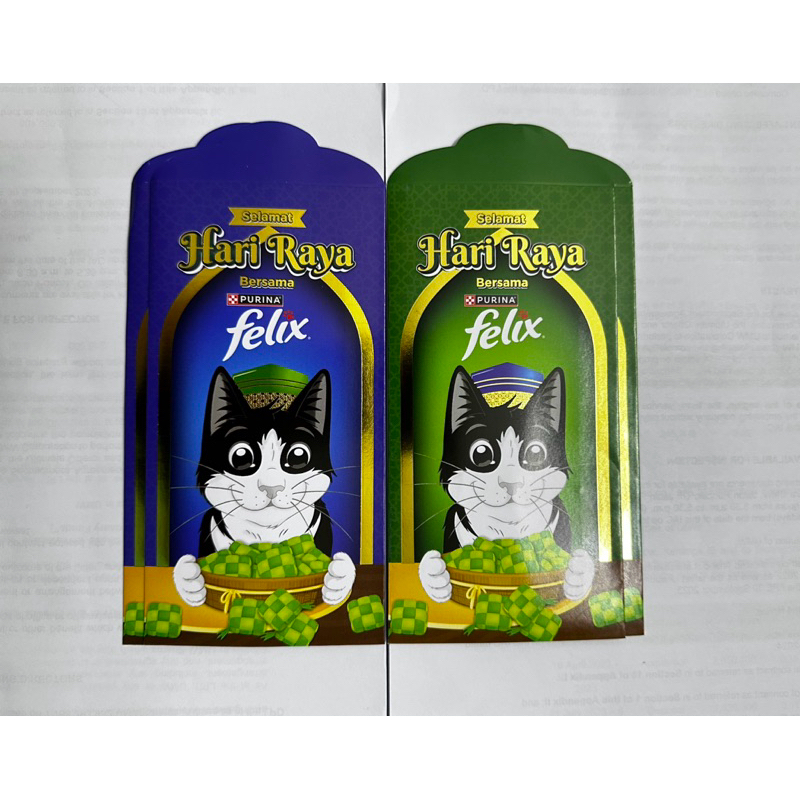 Selamat Hari Raya Bersama Purina Felix Sampul Raya 4 Pieces Set ...