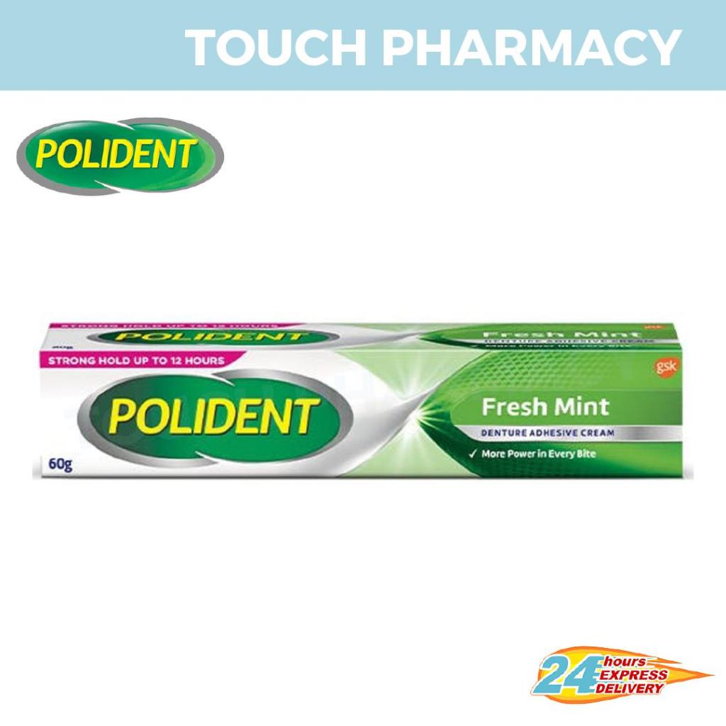 POLIDENT Denture Adhesive Cream Fresh Mint 60G | Shopee Malaysia
