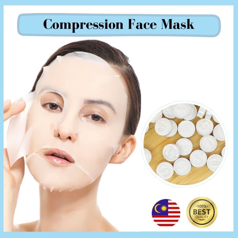 NEW PACKAGING Facial Compression Mask Cotton Mask Dry Disposable ...