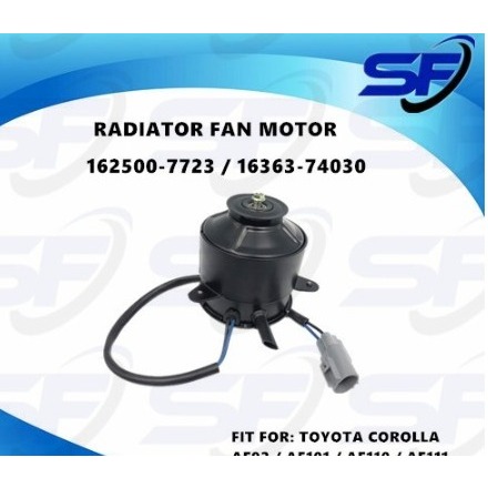 TOYOTA COROLLA AE92 AE101 AE110 AE111 RADIATOR FAN MOTOR 162500-7723 ...