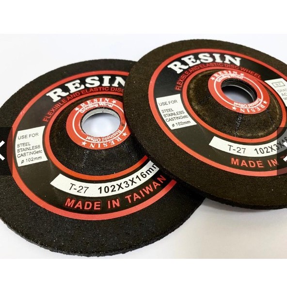RESIN FLEXIBLE ELASTIC DISC / GRINDING DISC 4" 102MM X 3MM X 16MM ...