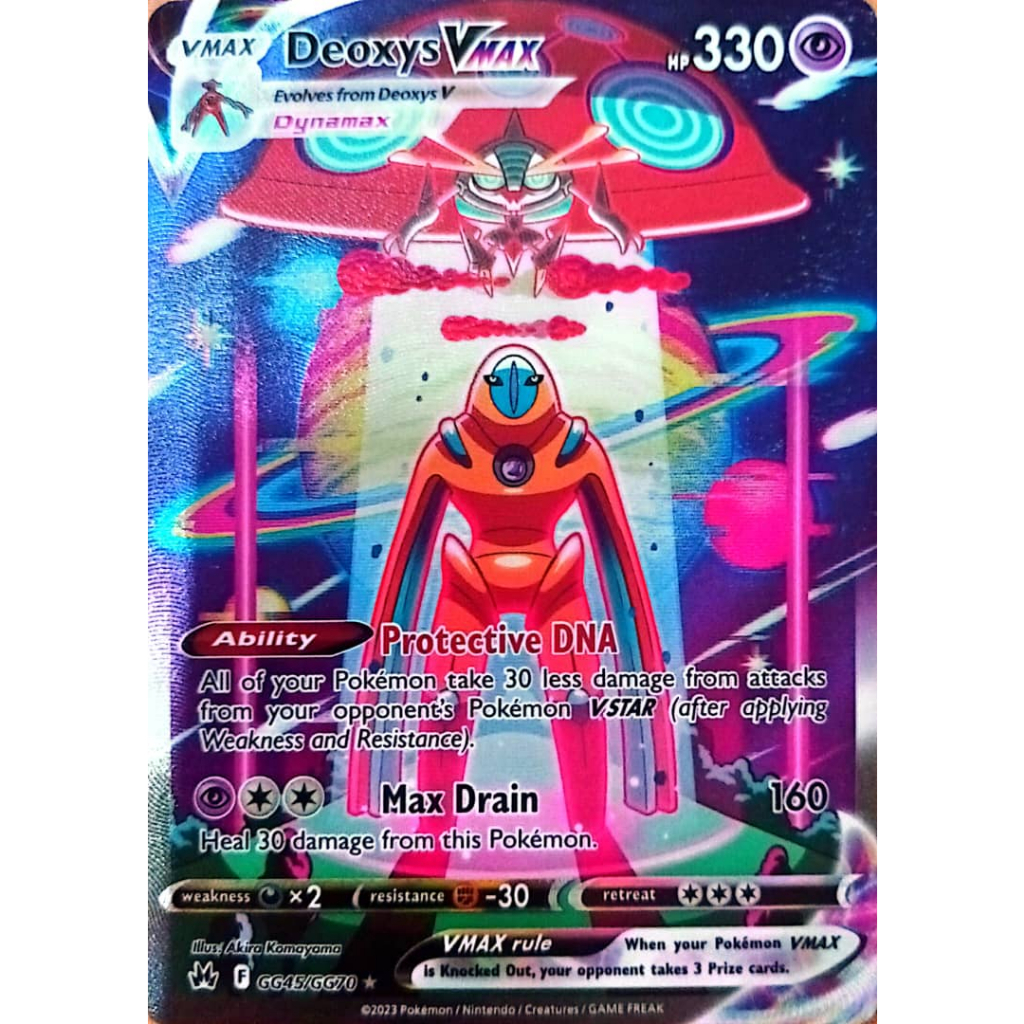 Pokemon TCG Card Game Deoxys VMAX - GG45/GG70 - Ultra Rare | Shopee Malaysia
