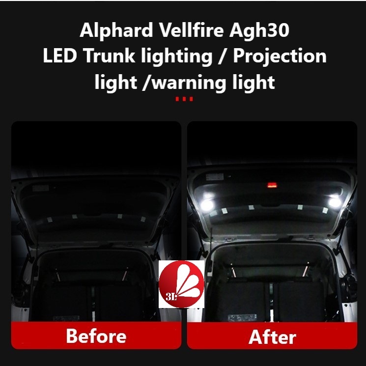 Toyota Alphard Vellfire AGH30 (3in1) Rear Bonnet LED Light With ...
