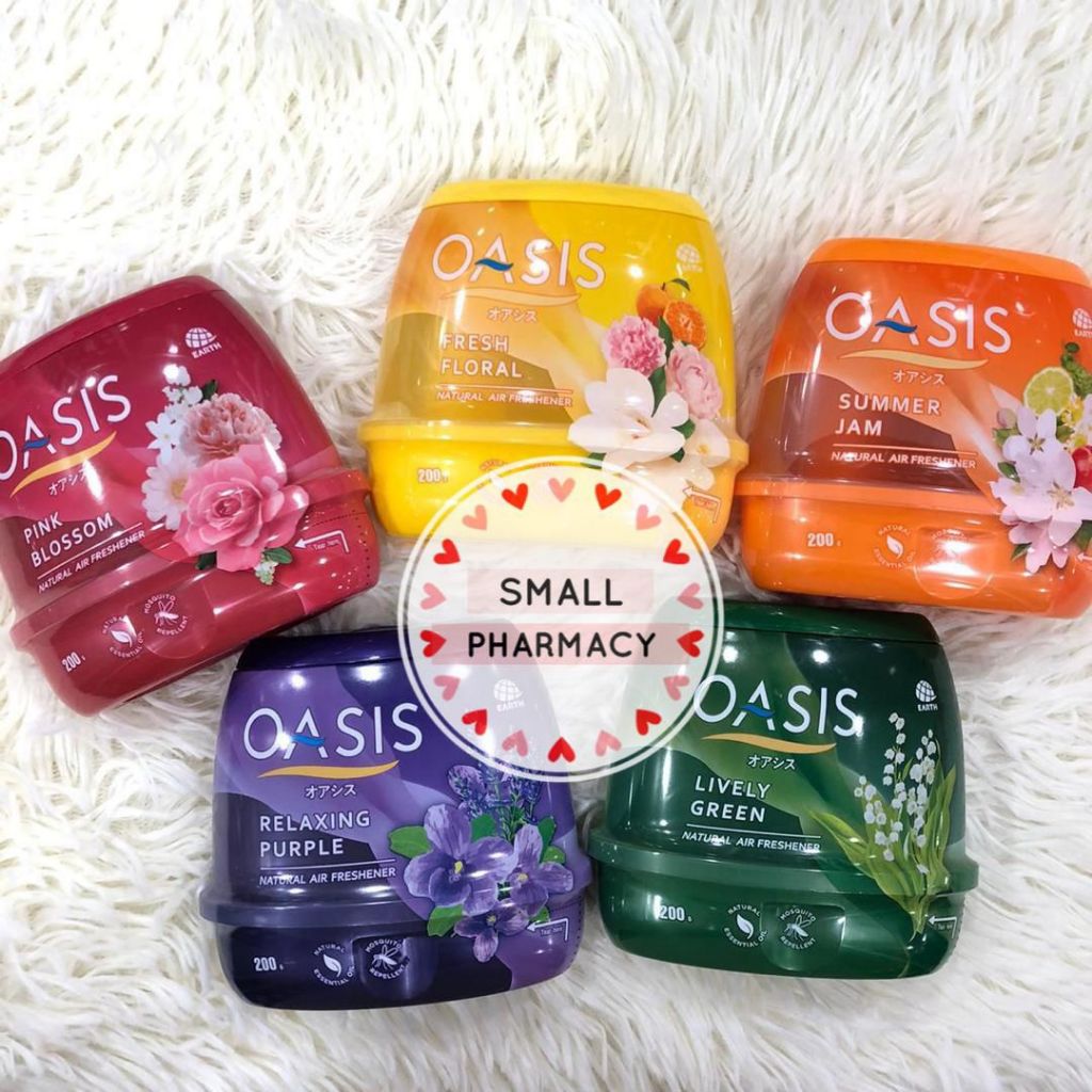 Oasis Natural Air Freshener Gel - Fresh Floral / Summer Jam / Relaxing ...