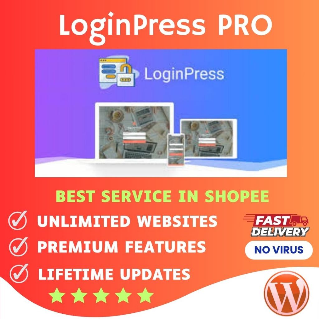 LoginPress Pro - WordPress Plugin [Lifetime Update + Unlimited Website] | Shopee Malaysia