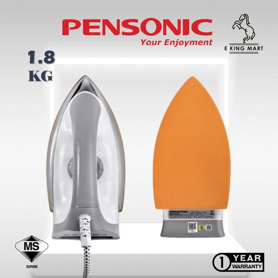 Pensonic Iron 1.8KG Heavy Dry Iron Ceramic Non Stick 1200W PI-6002 ...